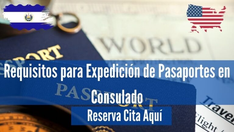 Requisitos para Expedición de Pasaportes en Consulado de El Salvador en ...
